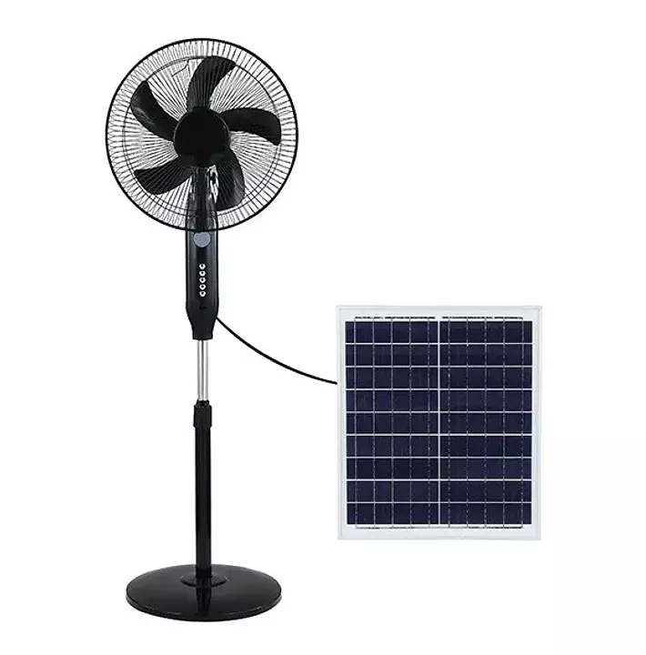 Corotos | Abanico solar recargable de pedestal 16 pulgadas con 3 ...