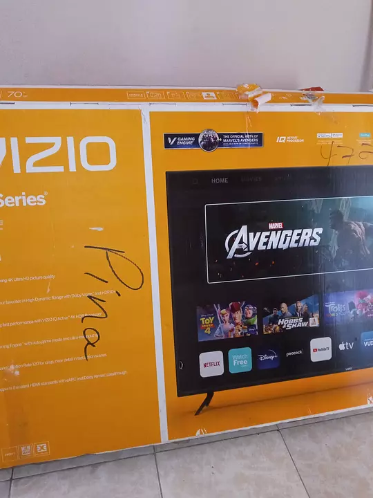 Corotos | T. Vizio 70 pulgada 4K y nevera Samsung cromada frizer abajo ...
