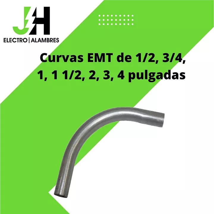 Corotos | Curvas EMT de 1/2, 3/4, 1, 1 1/2, 2, 3, 4 pulgadas