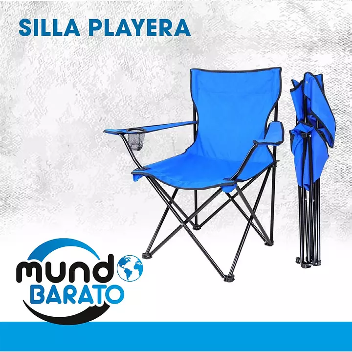 Corotos | Silla plegable playa tela silla playera con portavasos ...