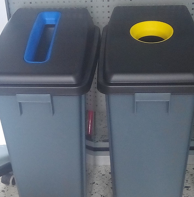 Corotos | ZAFACON GRIS 60L RECICLAR TAPANEGRO/AMARILLO/AZUL/ROJO