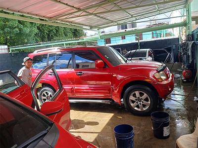Corotos | Jeep Mitsubishi Montero XLS color rojo Precio 185,000