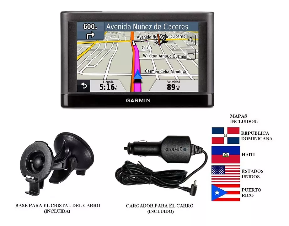 Corotos | GPS Navegador Garmin Nuvi 42LM Incluye Los Mapas de RD, Haiti ...