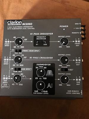Corotos | CROSSOVER ELECTRÓNICO CLARION MCD360 3 VÍAS ENTRADA 6 CANALES ...