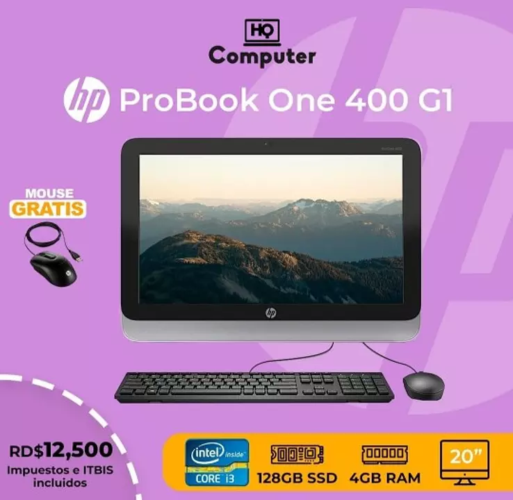 Corotos | All on in HP Pro one 400 G1 todo en uno