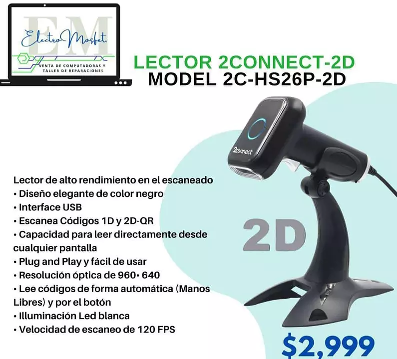 Corotos | Lector 2 connect-2d Model 2C-HS26P-2D